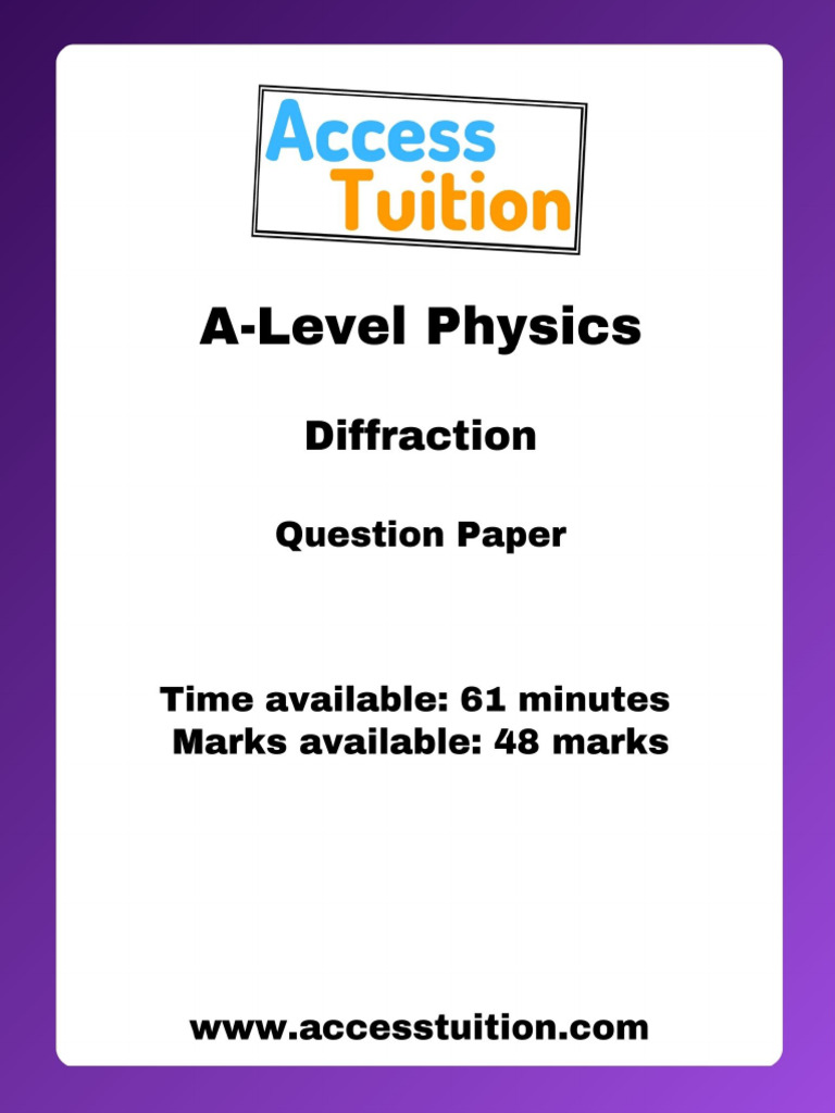 Diffraction Qp Pdf Diffraction Wavelength