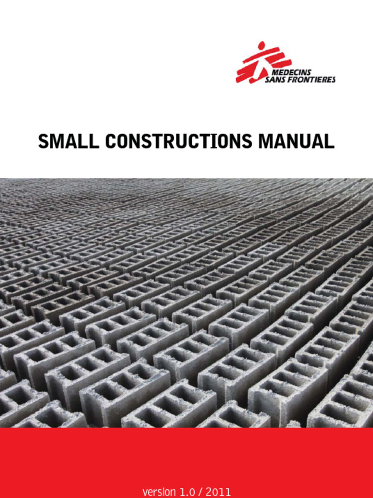 MSF Small Construction Manual | PDF | Roof | Project Management