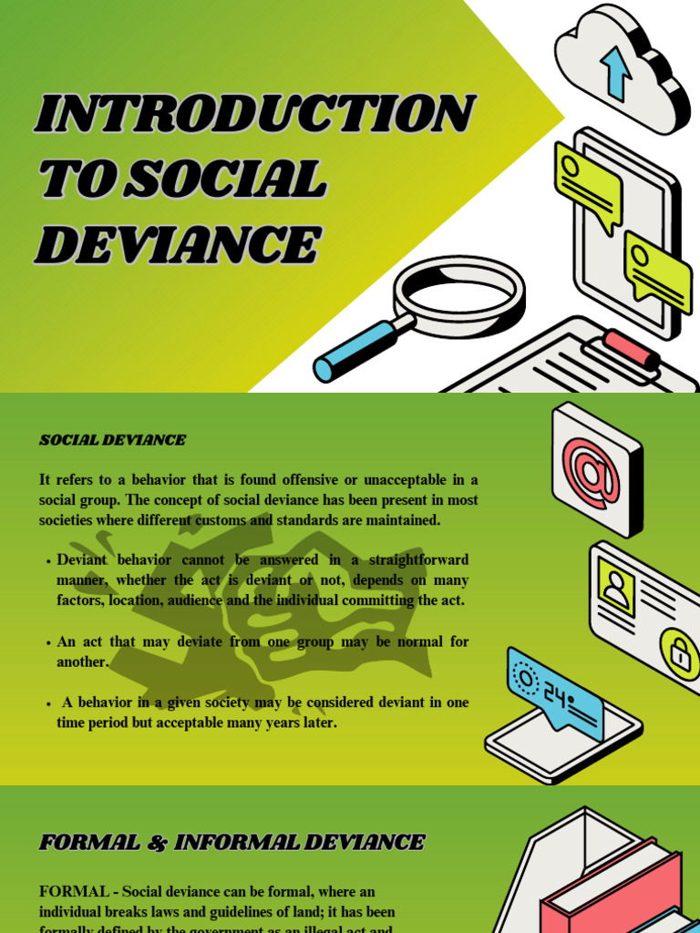 For Social Deviance | PDF | Deviance (Sociology) | Psychology