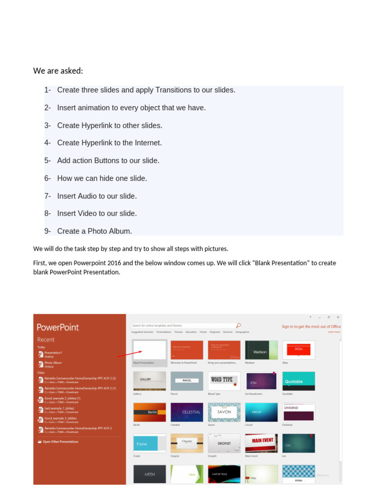 AN20231018-1224 (Powerpoint) Task 3 (Revised) | PDF | Hyperlink | Microsoft Power Point