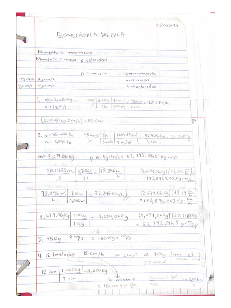 Biomecánica medica - momento | PDF