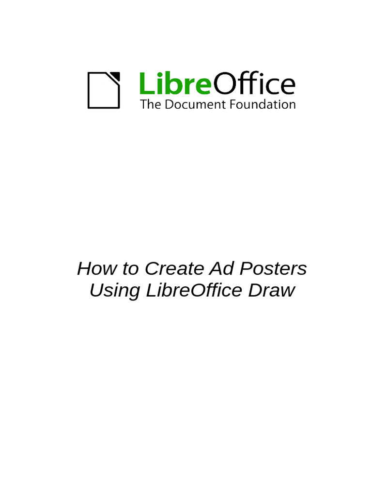 Create Ad Posters with LibreOffice Draw | PDF | Software | Computing