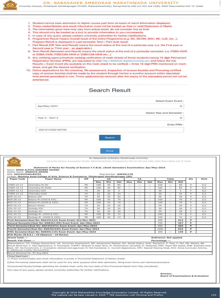 Dr. Babasaheb Ambedkar Marathwada University | PDF