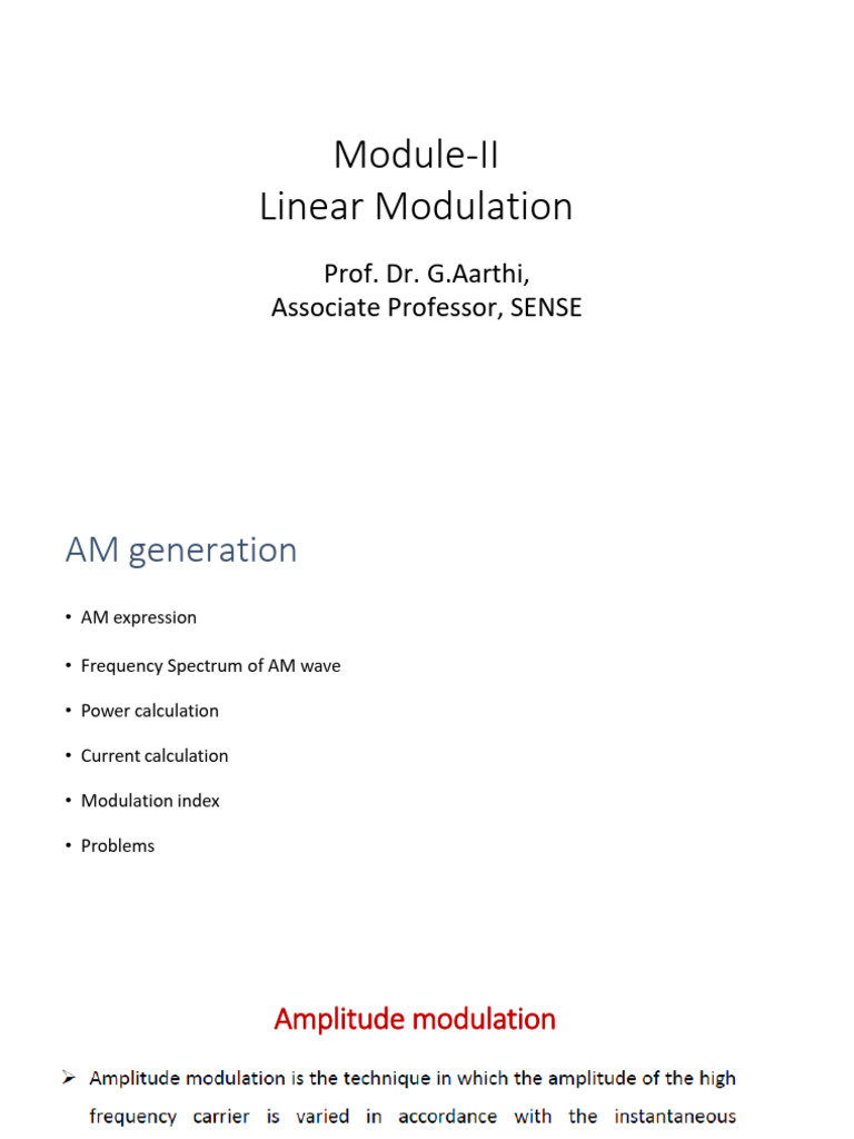 4-Amplitude Modulation Single Tone and Multitone.-21-12-2024 | PDF | Frequency Modulation ...