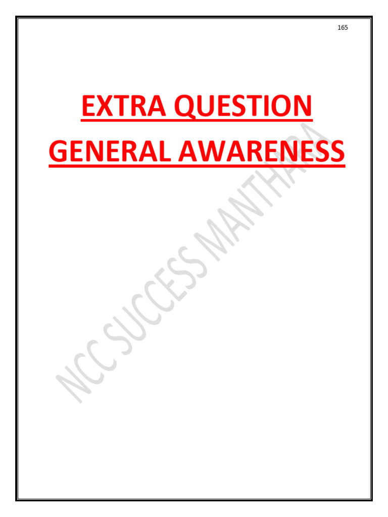 General Awareness | PDF