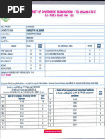 Telangana SSC Memo 2025 | PDF | Educational Assessment And Evaluation ...