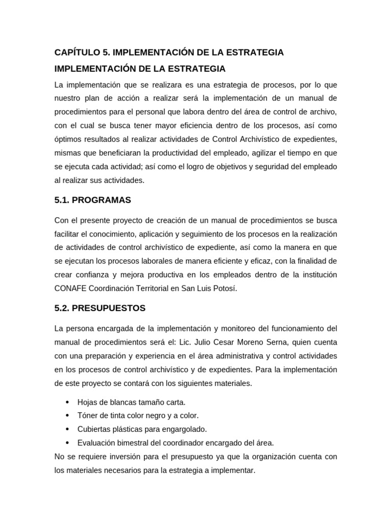 Capítulo 5 | PDF | Presupuesto
