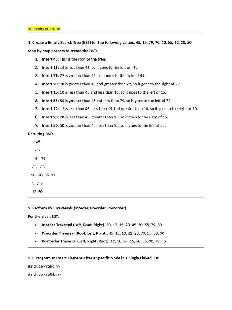 10 marks question | PDF | Queue (Abstract Data Type) | Algorithms