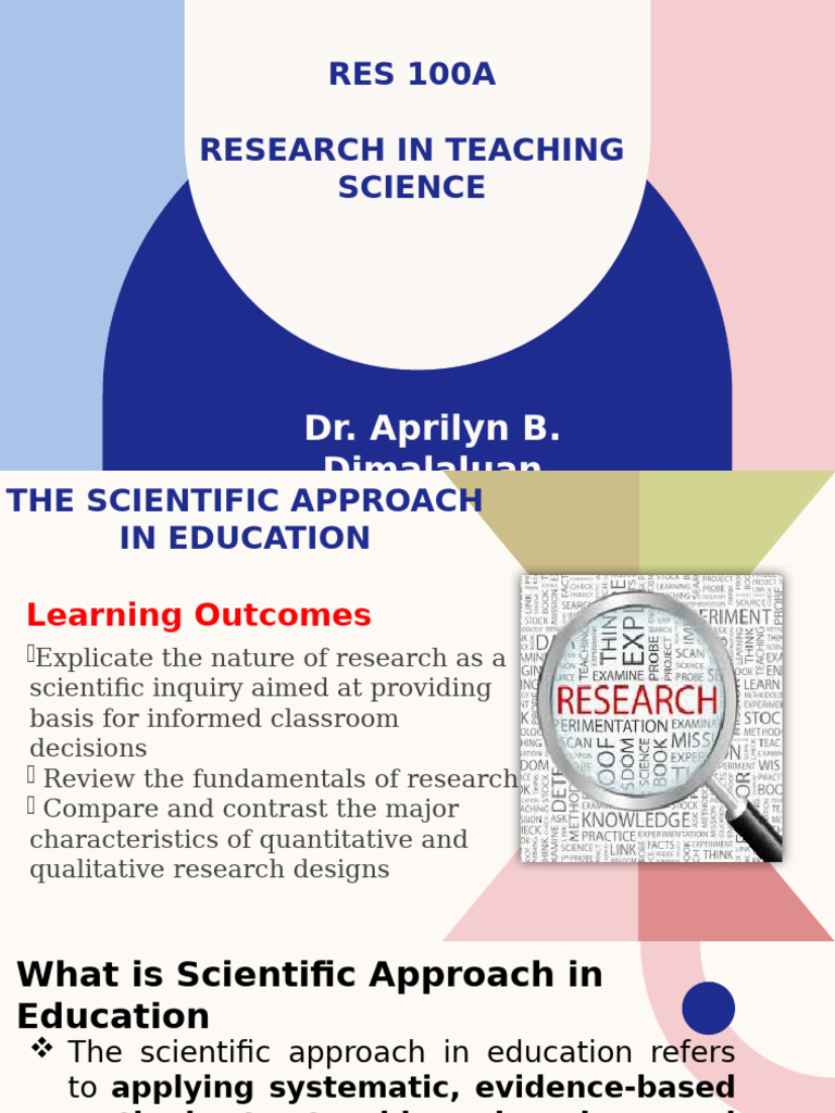Res 100A Introduction | PDF | Quantitative Research | Scientific Method