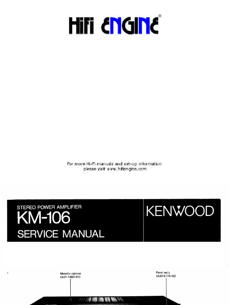 Hfe Kenwood km-106 Service | PDF