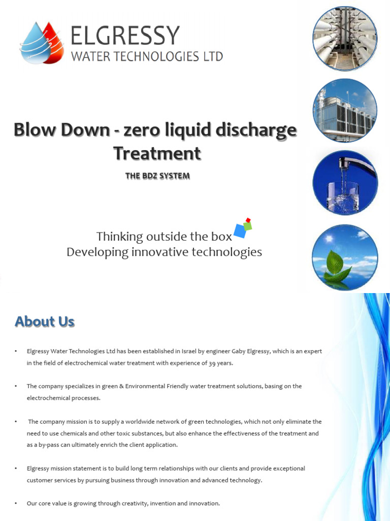 Reject Water Treatment Elgressy Water Technologies LTD | PDF | Water ...