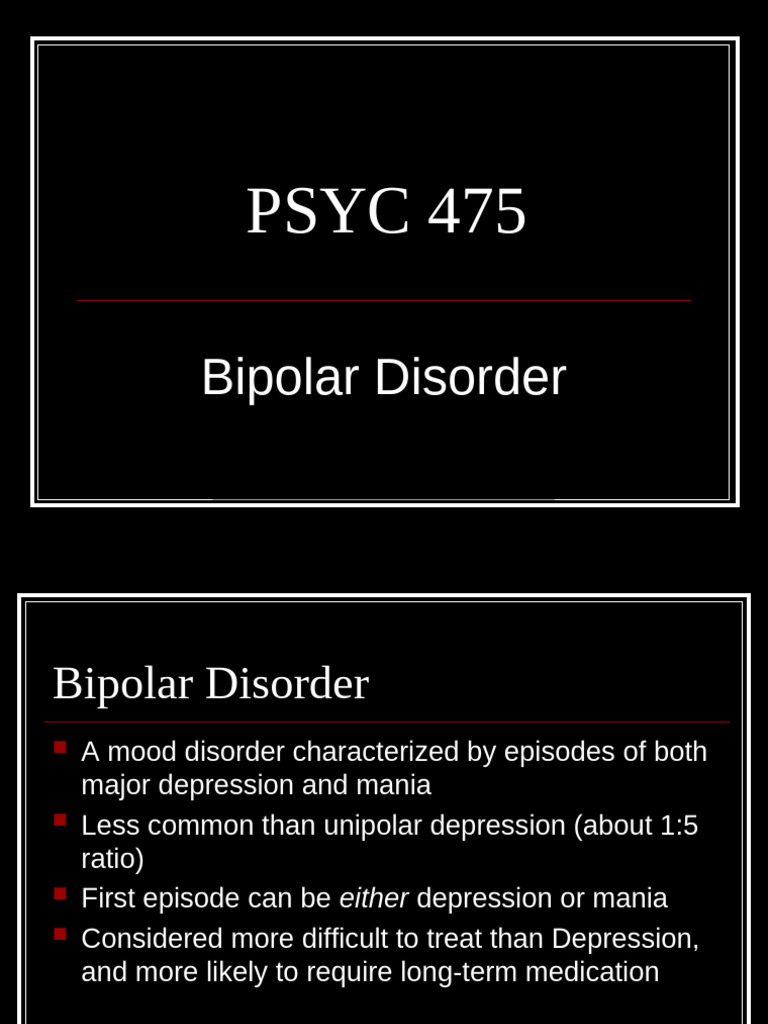 Bipolar Disorder Overview | PDF | Bipolar Disorder | Mania