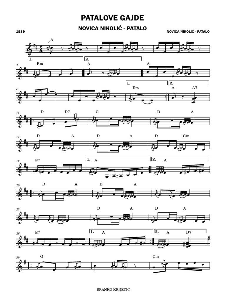 Patalove Gajde - Novica Nikolić - Patalo | PDF