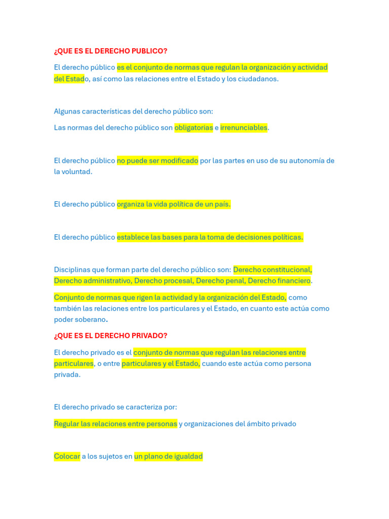 Derecho Prv. Vs Publ. | PDF