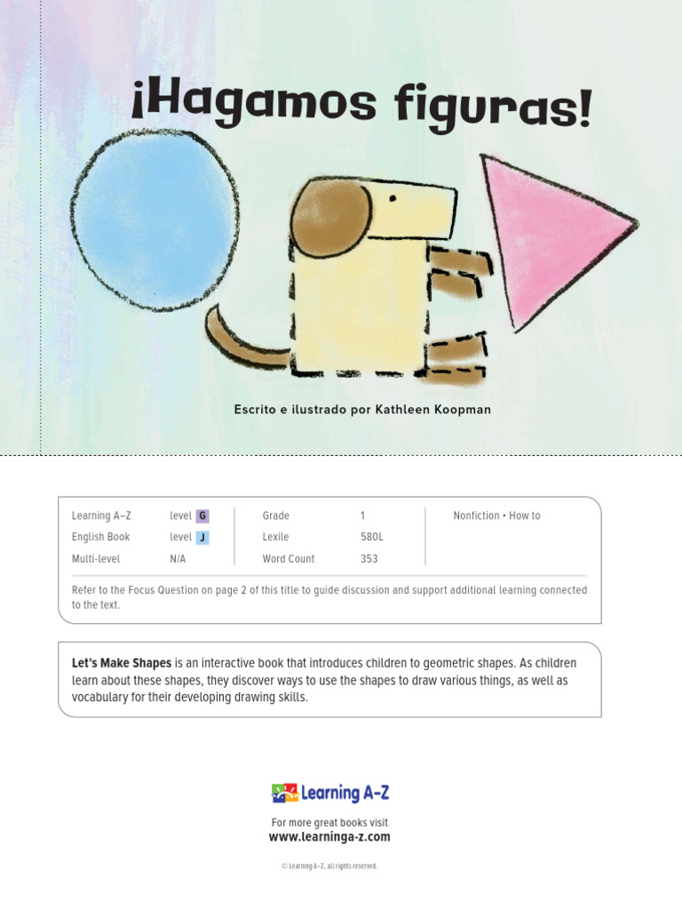 Raz Lj06 Letsmakeshapes SP CLR | PDF | Rectángulo | Objetos geométricos