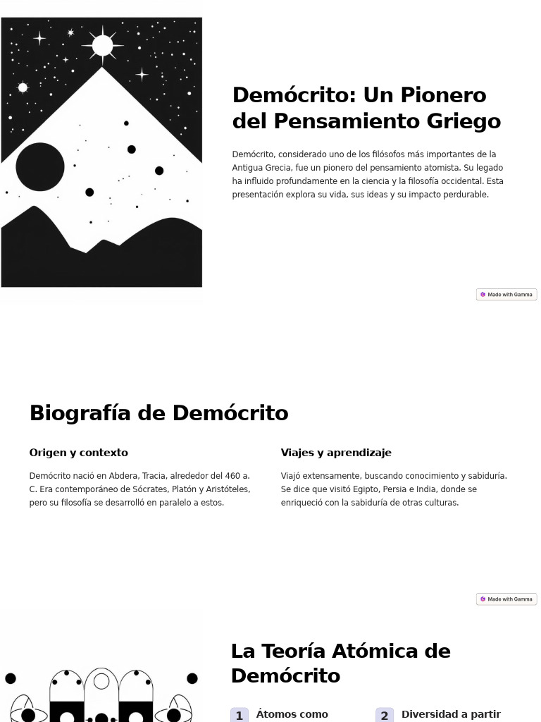 Demócrito: Pionero del Atomismo Griego | PDF | Filosofía griega antigua ...