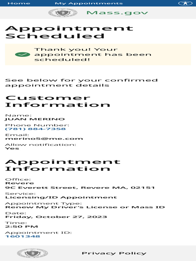 Appointment Pending | PDF
