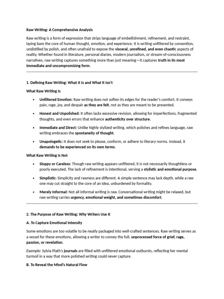 Raw Writing | PDF | Beat Generation