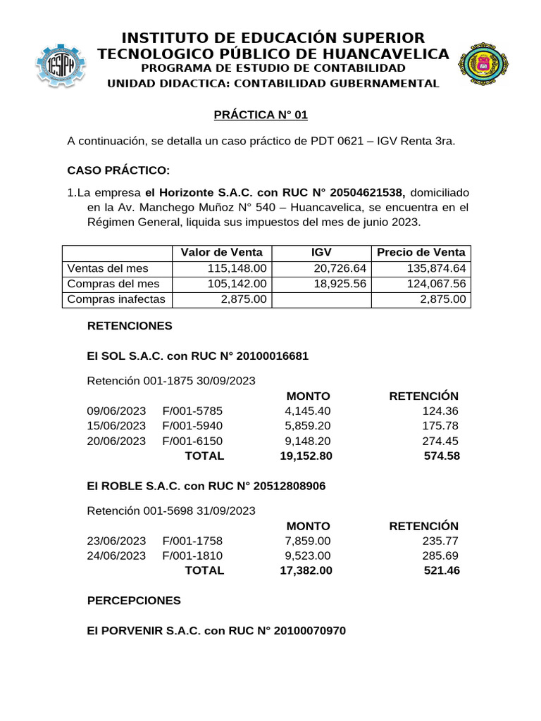 Práctica 1 - PDT 621 | PDF