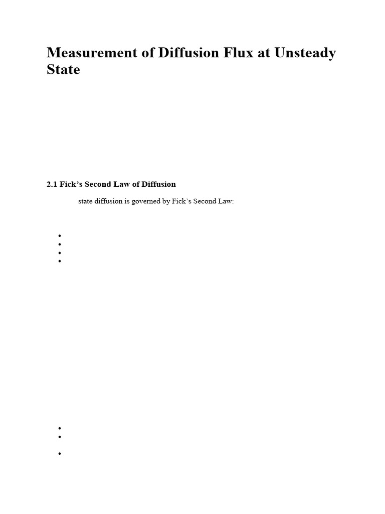 Diffusion Flux | PDF | Diffusion | Physical Sciences