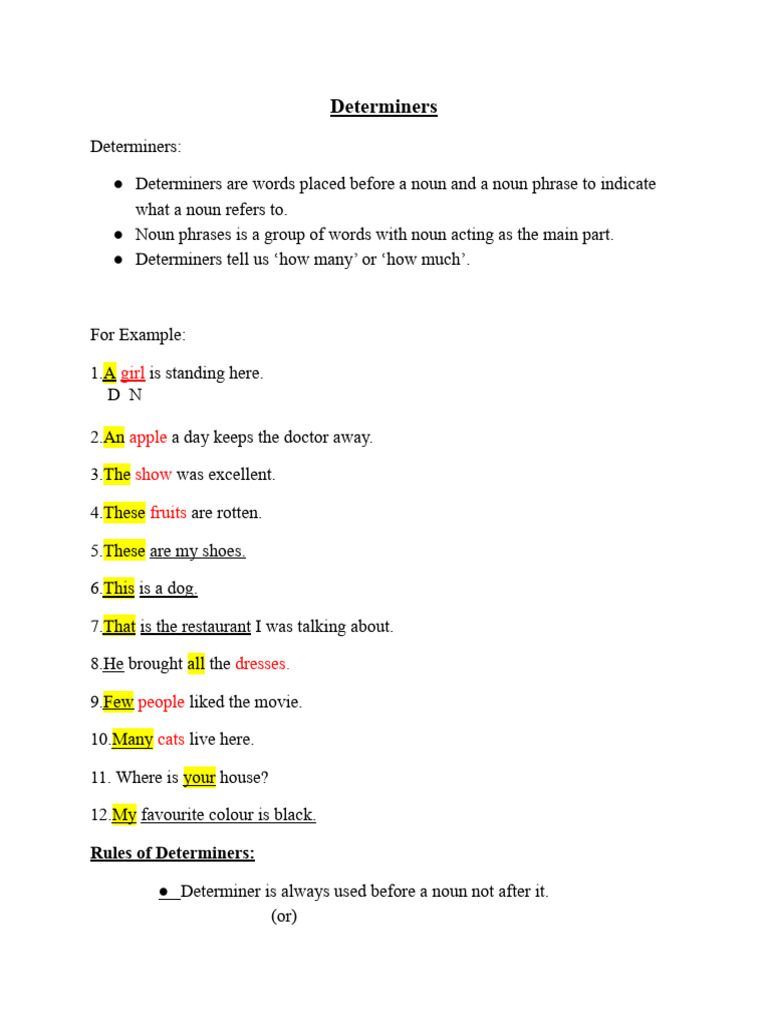 Determine Rs | PDF | Noun | Word