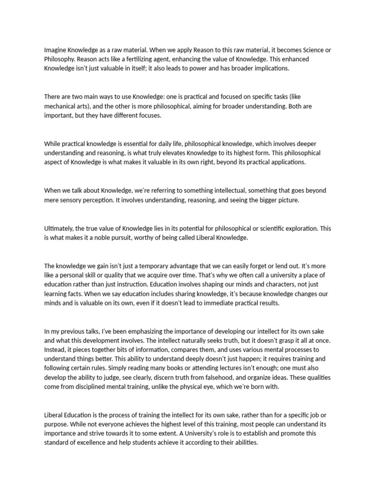 Summary | PDF | Knowledge | Reason