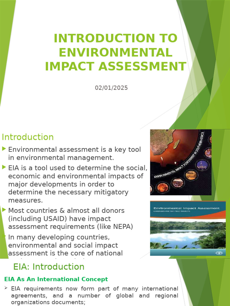 Introduction to Environmental Impact Assessment | PDF | Environmental Impact Assessment ...
