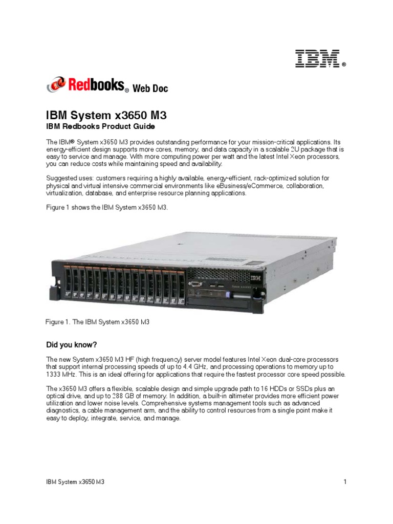 X3650 M3 | PDF | Solid State Drive | Hard Disk Drive