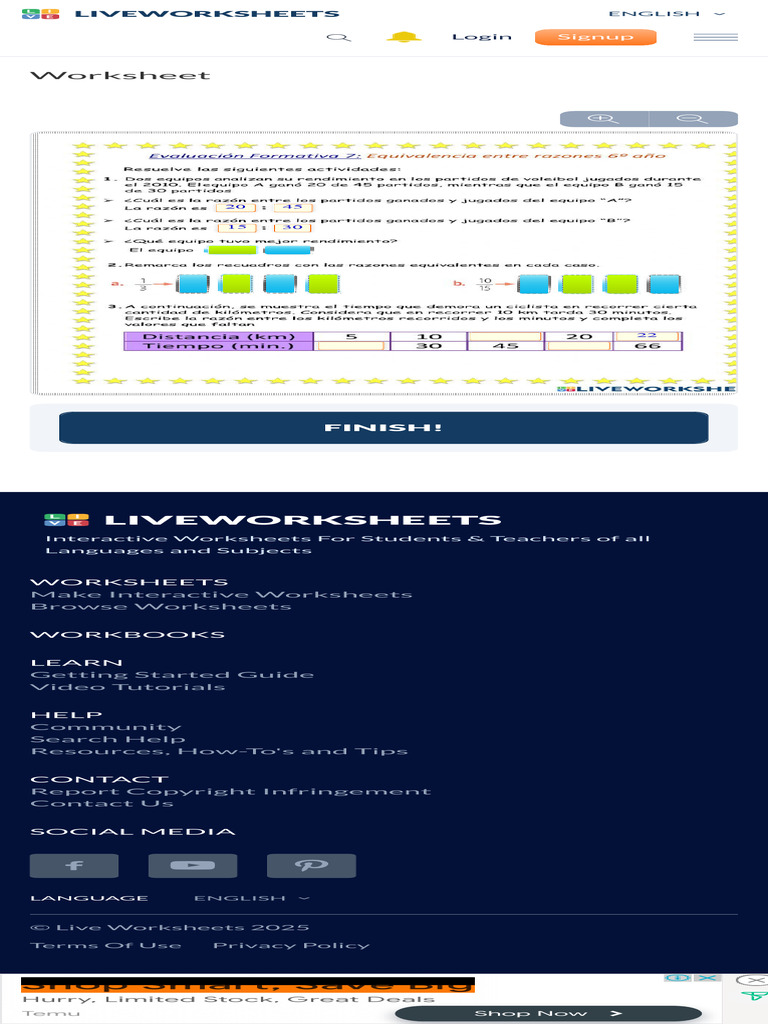 Worksheet LiveWorksheets 2 | PDF