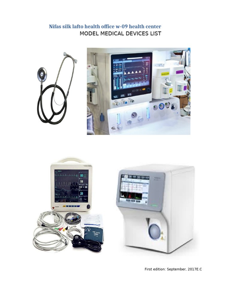 Model - Medical Devics List | PDF | Medical Device | Clinical Medicine