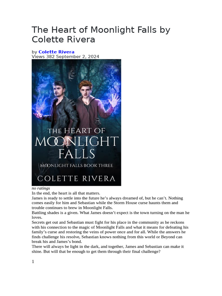 The Heart of Moonlight Falls by Colette Rivera | PDF | Bears