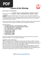 Minutes of First Mess Committee Meeting | PDF | Pancake | Desi Cuisine