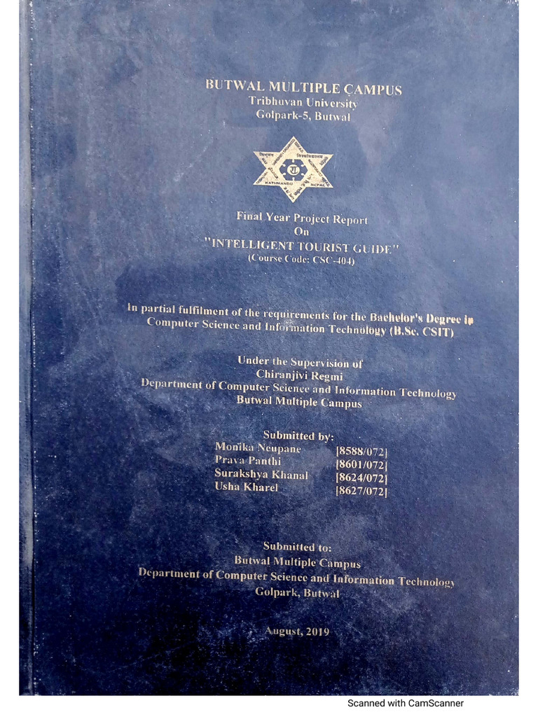 Intelligent Tourist Guide | PDF