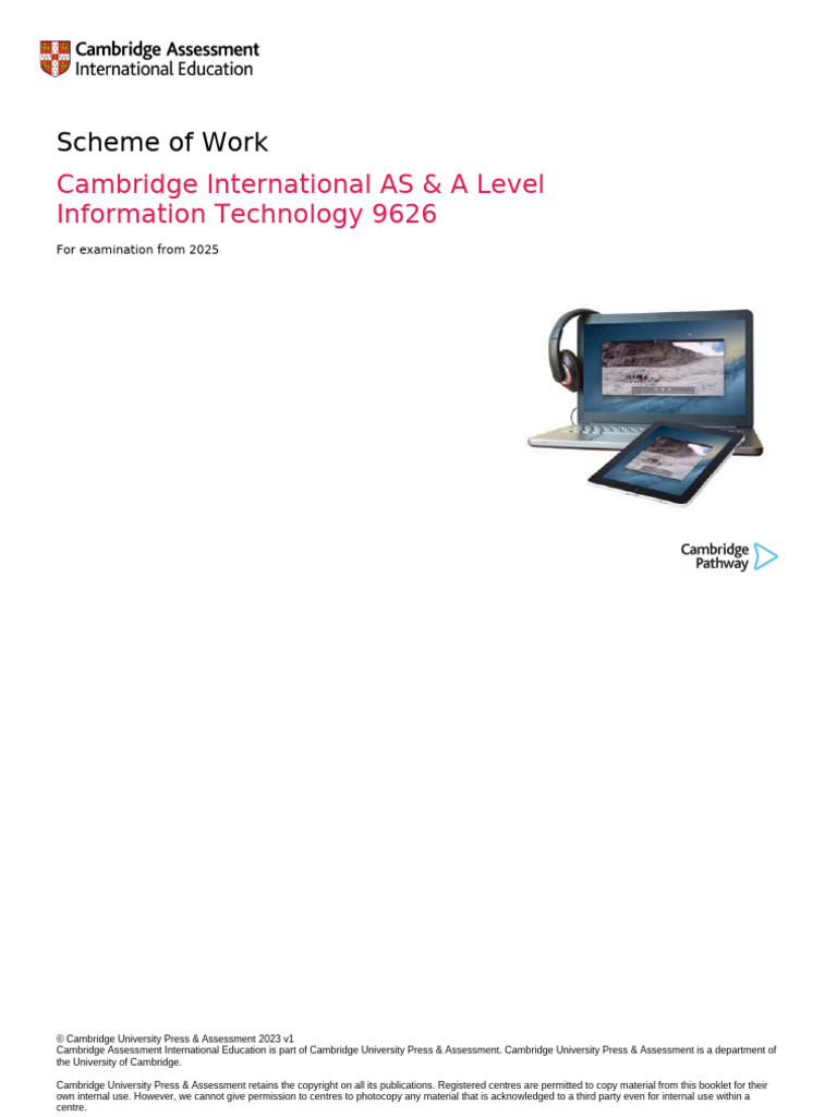 9626 Scheme of Work (For Examination From 2025) | PDF | Learning ...