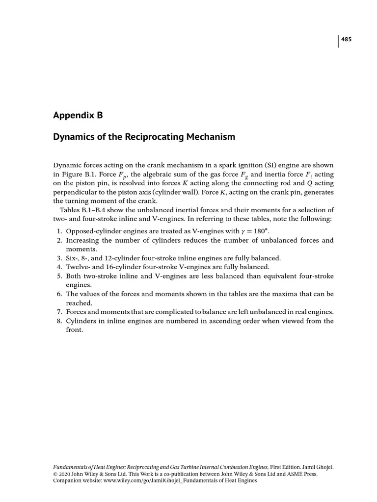 Fundamentals of Heat Engines - 2020 - Ghojel - Dynamics of The ...
