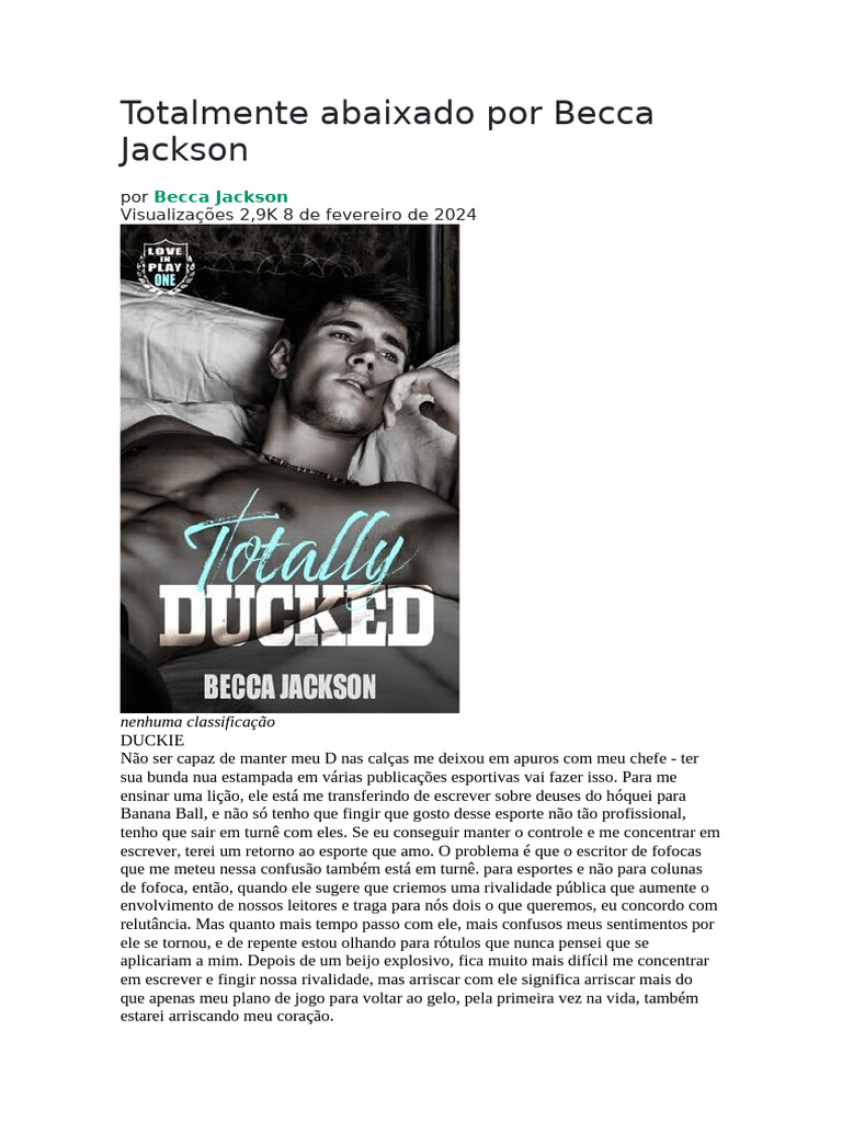 Totally Ducked by Becca Jackson | PDF | Tempo | Hóquei no gelo