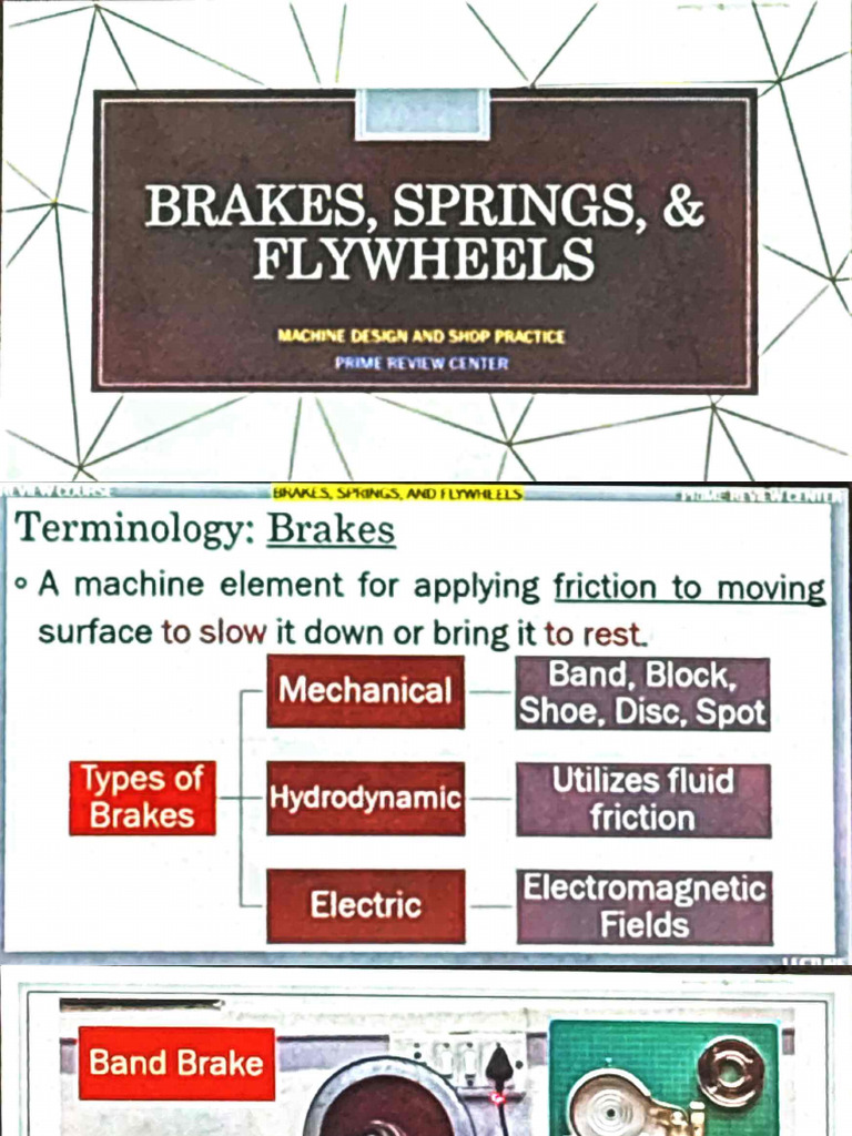 Brakes, Springs, and Flywheel | PDF