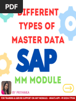 SAP MM Master Data T-Code List | PDF | Computers