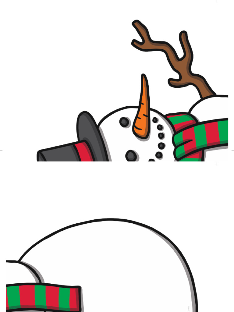 4xa4 Snowman Display Cut-Out | PDF