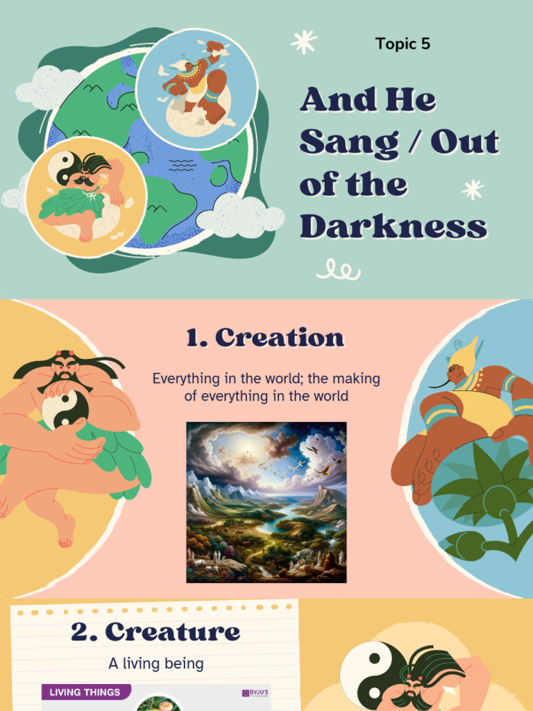 Topic 5 - and He Sang-Out of The Darkness | PDF