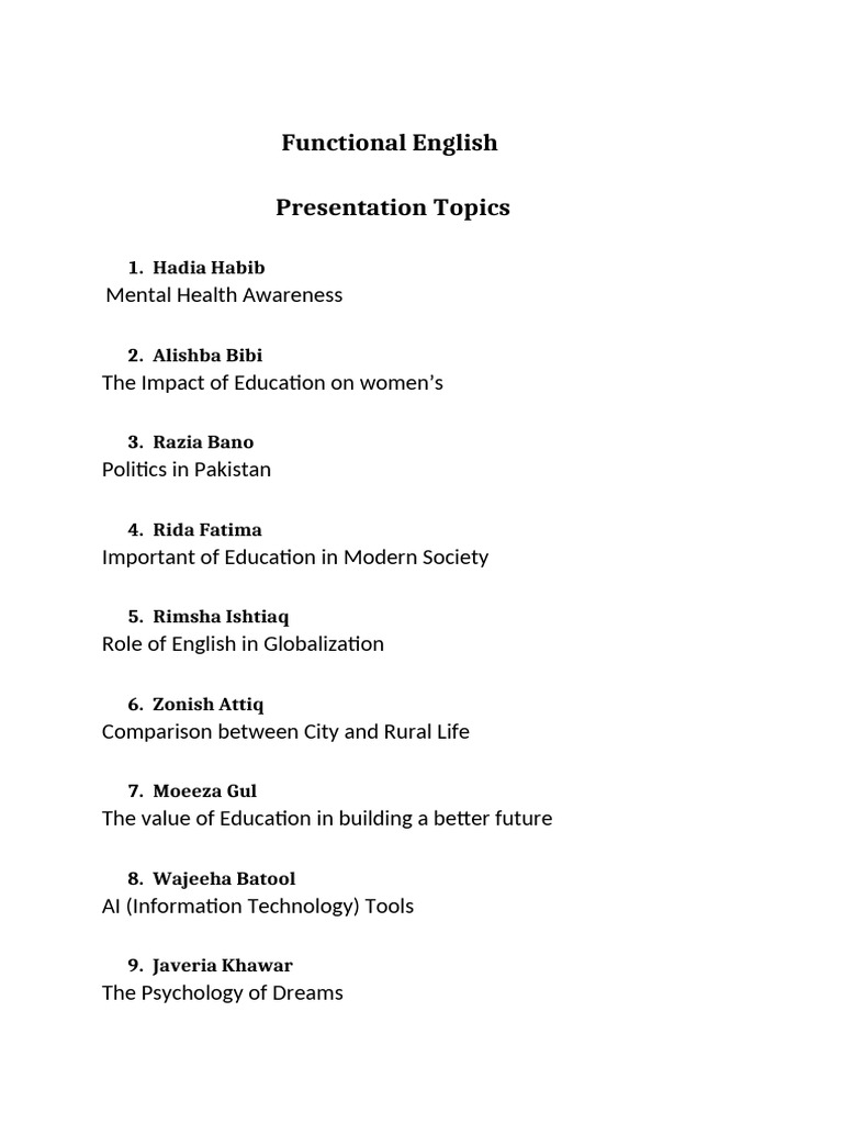 Functional English | PDF