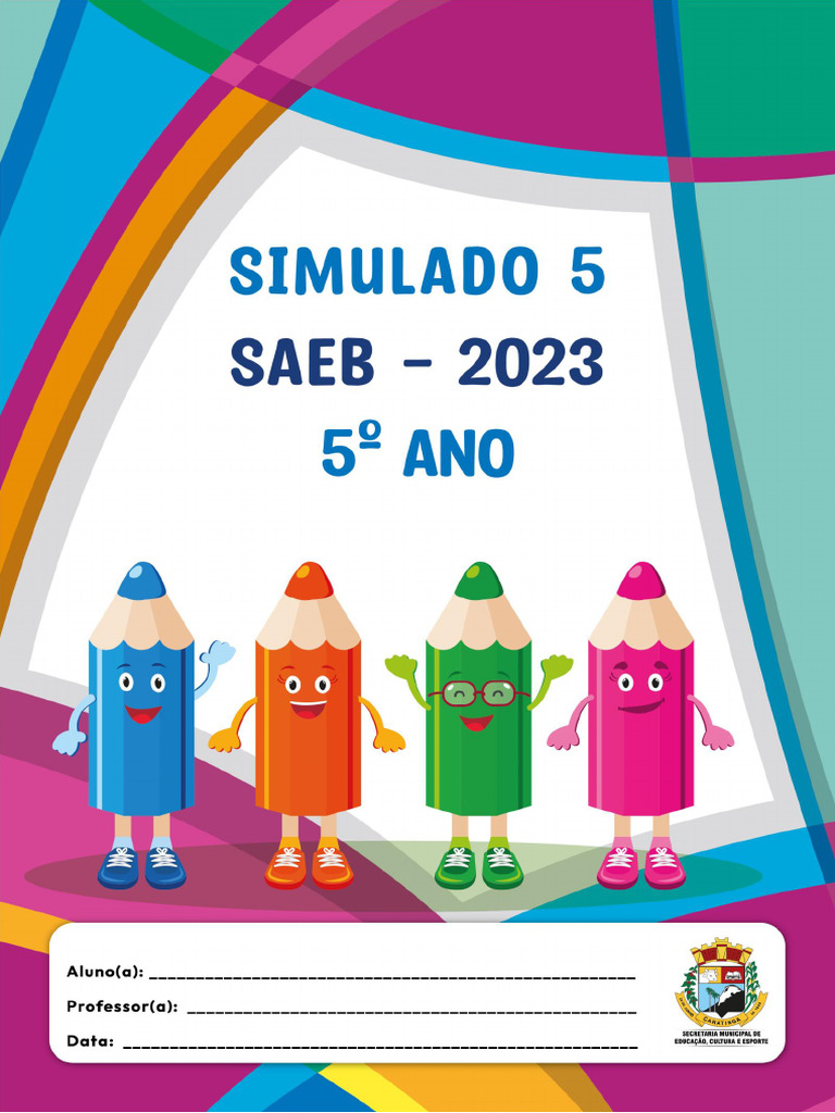 Simulado 5 - 5º Ano - Saeb 2023 | PDF | Relâmpago | Nuvem