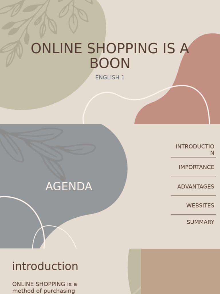 Online Shopping Is A Boon | PDF | Business Economics | Economies