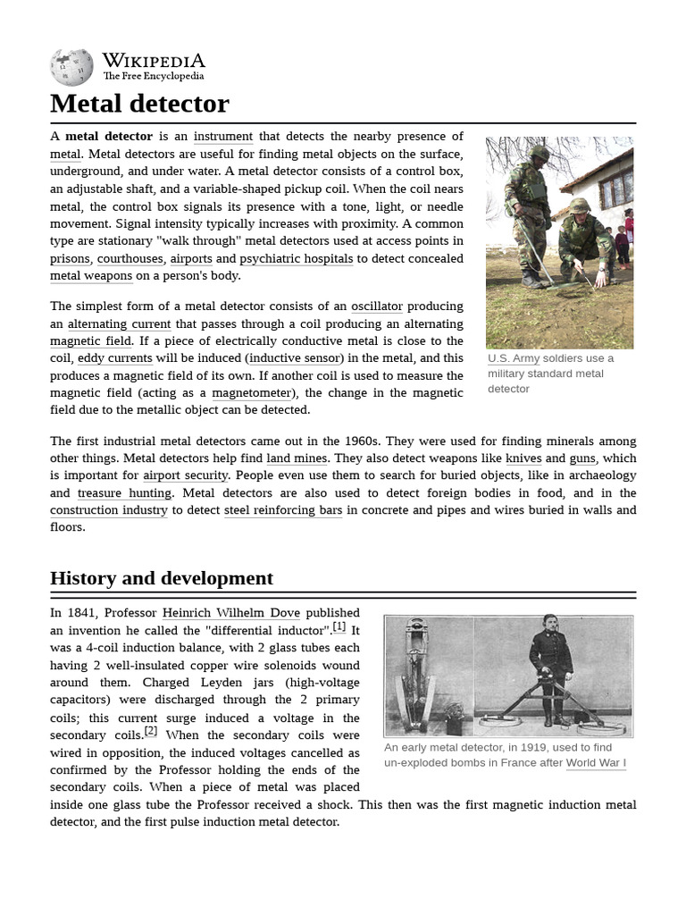 Metal_detector | PDF | Metal Detector