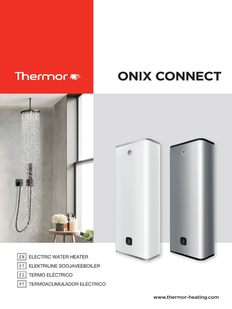 Termo Electrico L Onix Connect Thermor 10920742 Assemblysheet | PDF ...