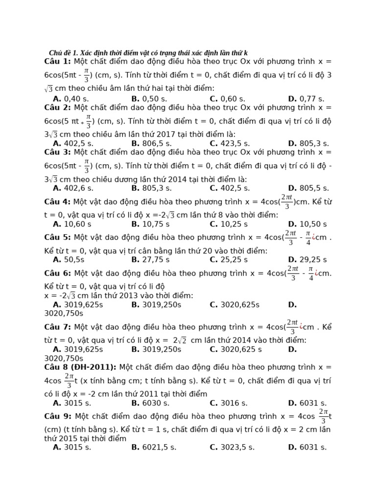 DDDH Co Ban HSG 11 | PDF
