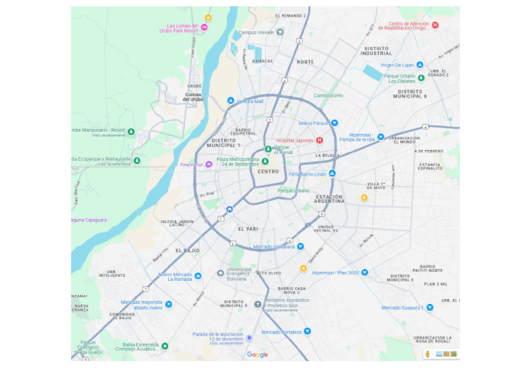 Mapa de Santa Cruz | PDF