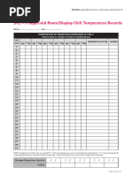 CHILLER Temp Record | PDF