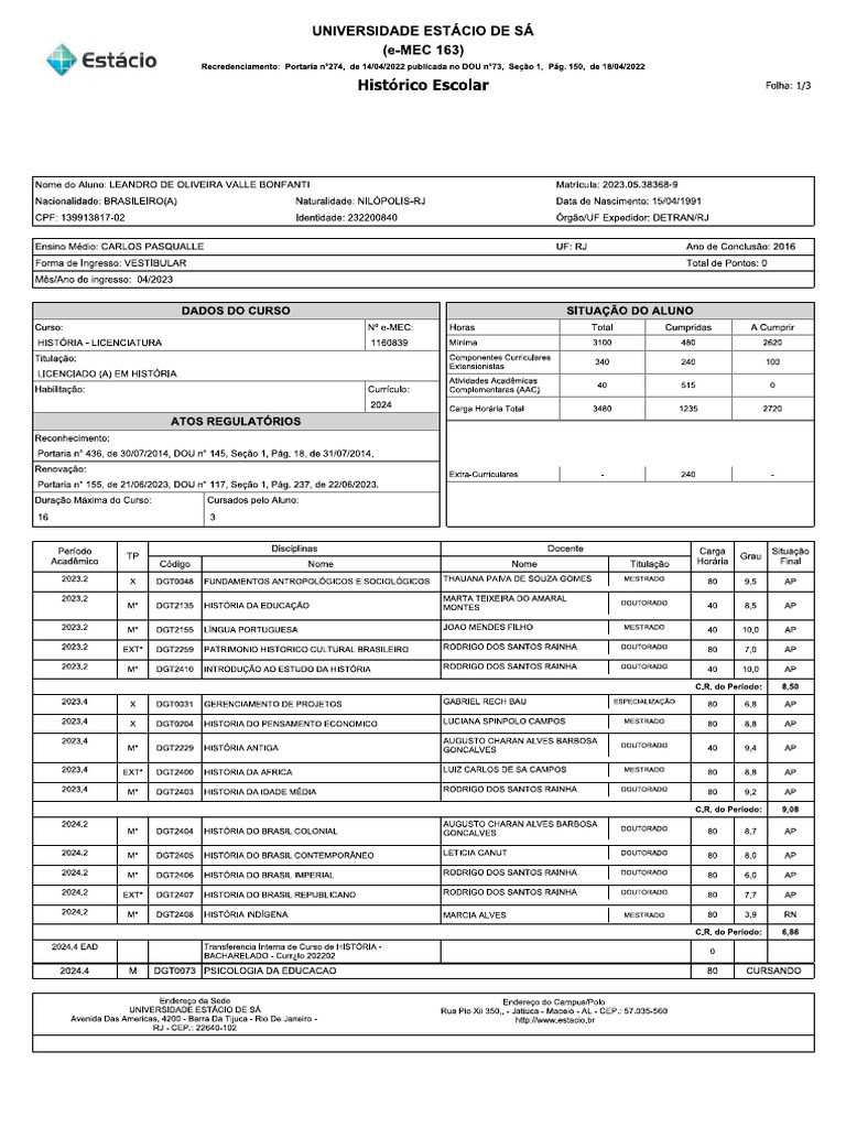 Histã - Rico Digital Leandro | PDF
