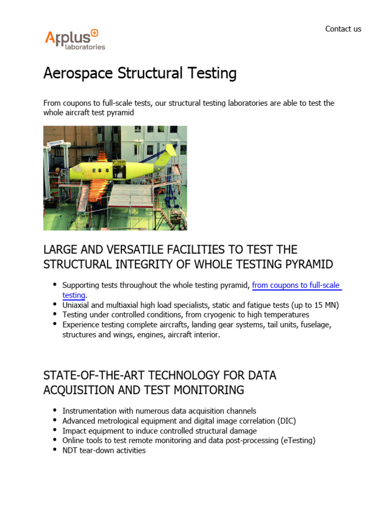 Aerospace Structural Testing En | PDF | Strength Of Materials | Finite ...